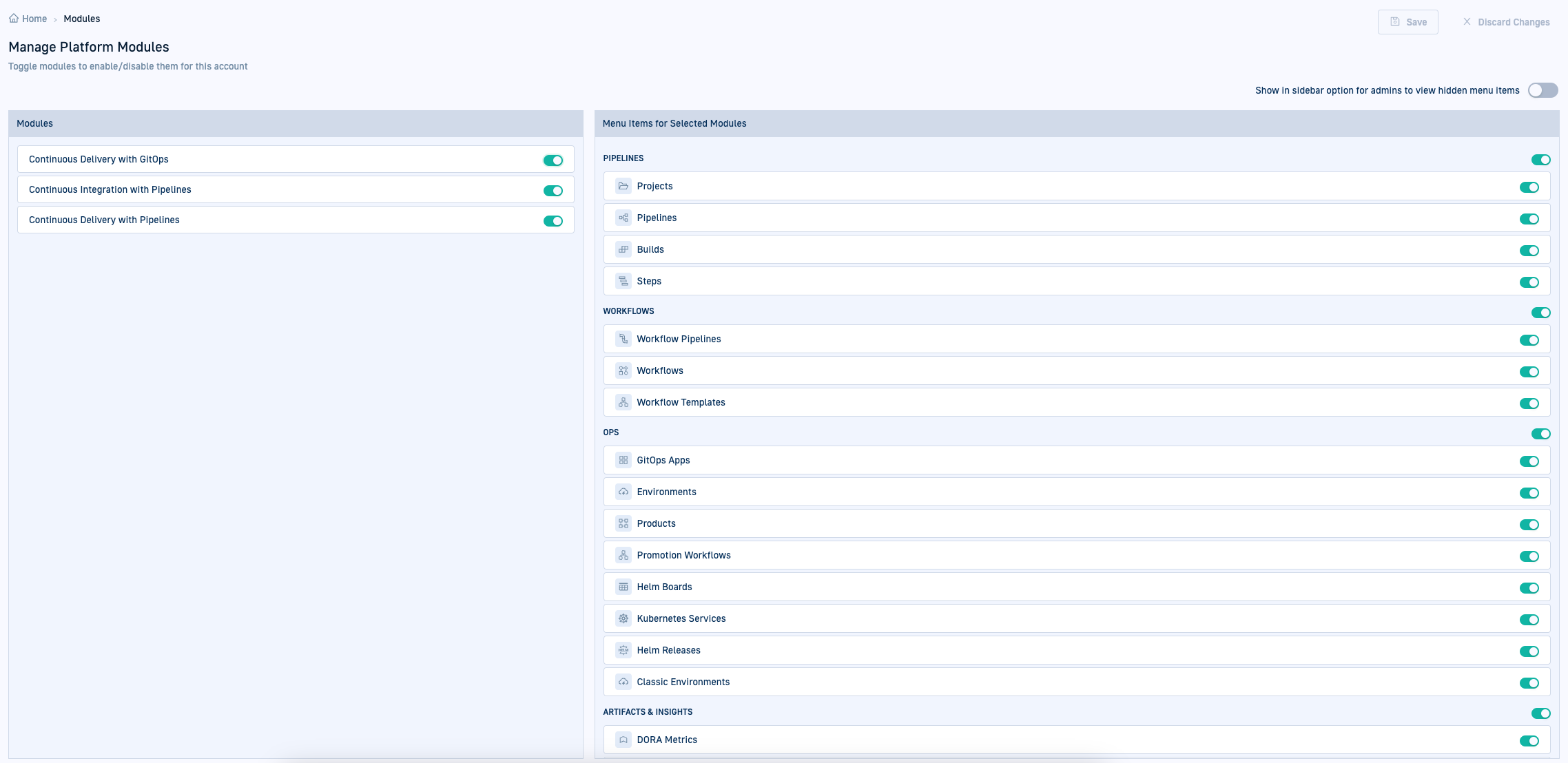 Personalize Your Codefresh Menu · Codefresh Docs 5003